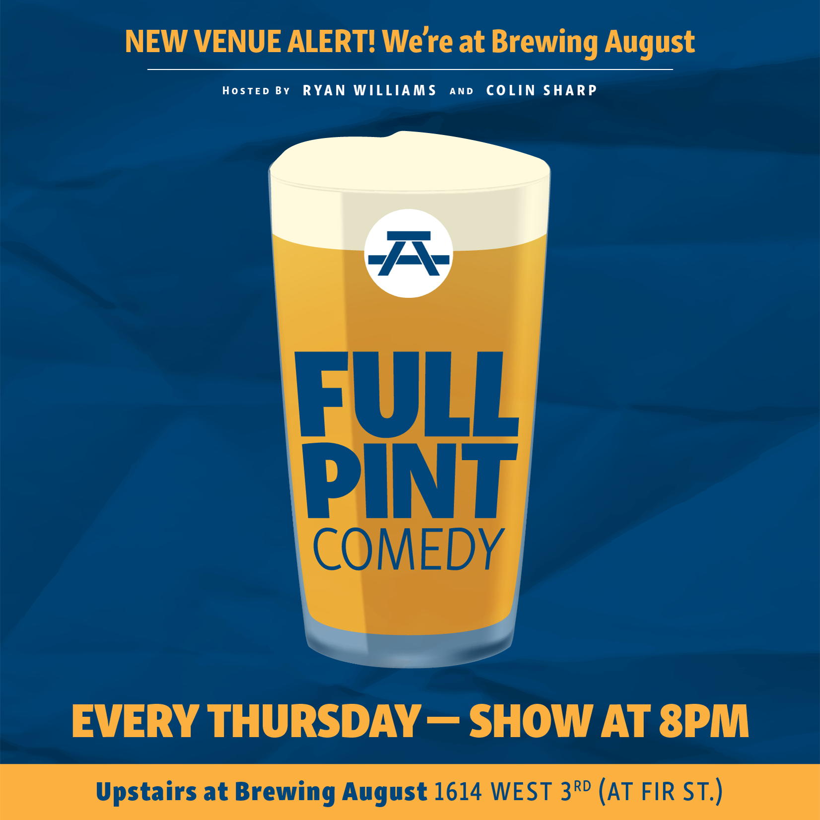 Full Pint Comedy — Every Thursday · Jump Comedy